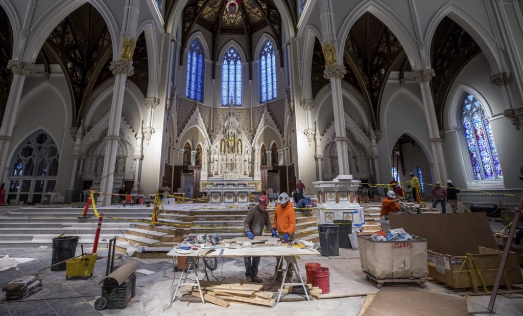 150-year-old Cathedral of the Holy Cross receives first-ever renovation ...
