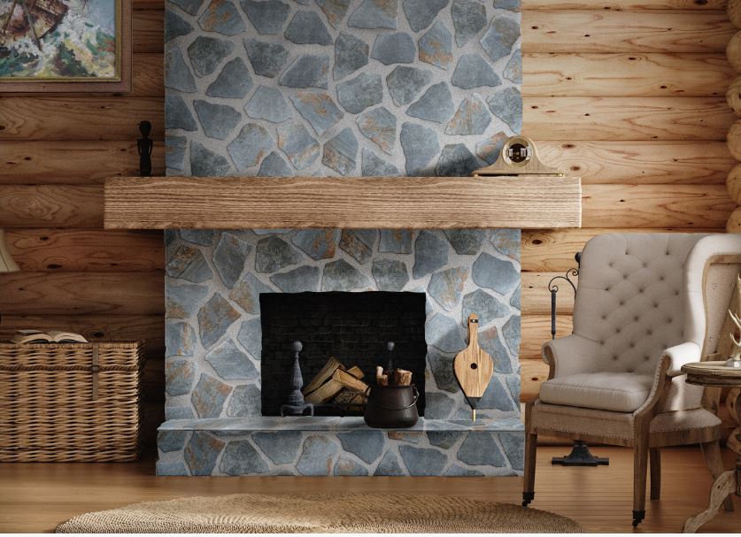 Merola Tile offers a "boulder" look with Montesa 8" x 12" porcelain ...