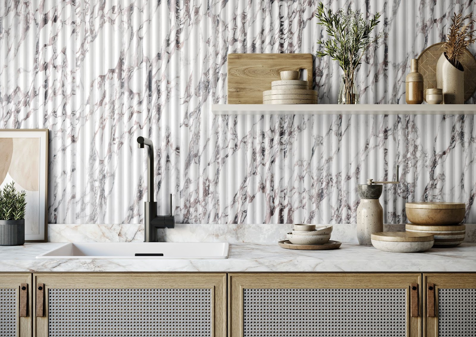 Emser Tile elevates interiors with the dimensional beauty of fluted ...