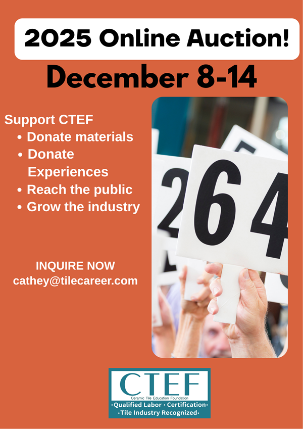 Open call for materials for the December CTEF Auction! - TileLetter