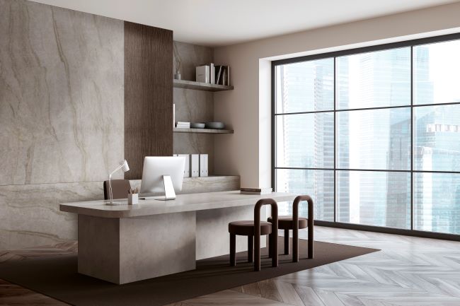 Summer in stone: Antolini natural surfaces in shades of sea, sand, and ...